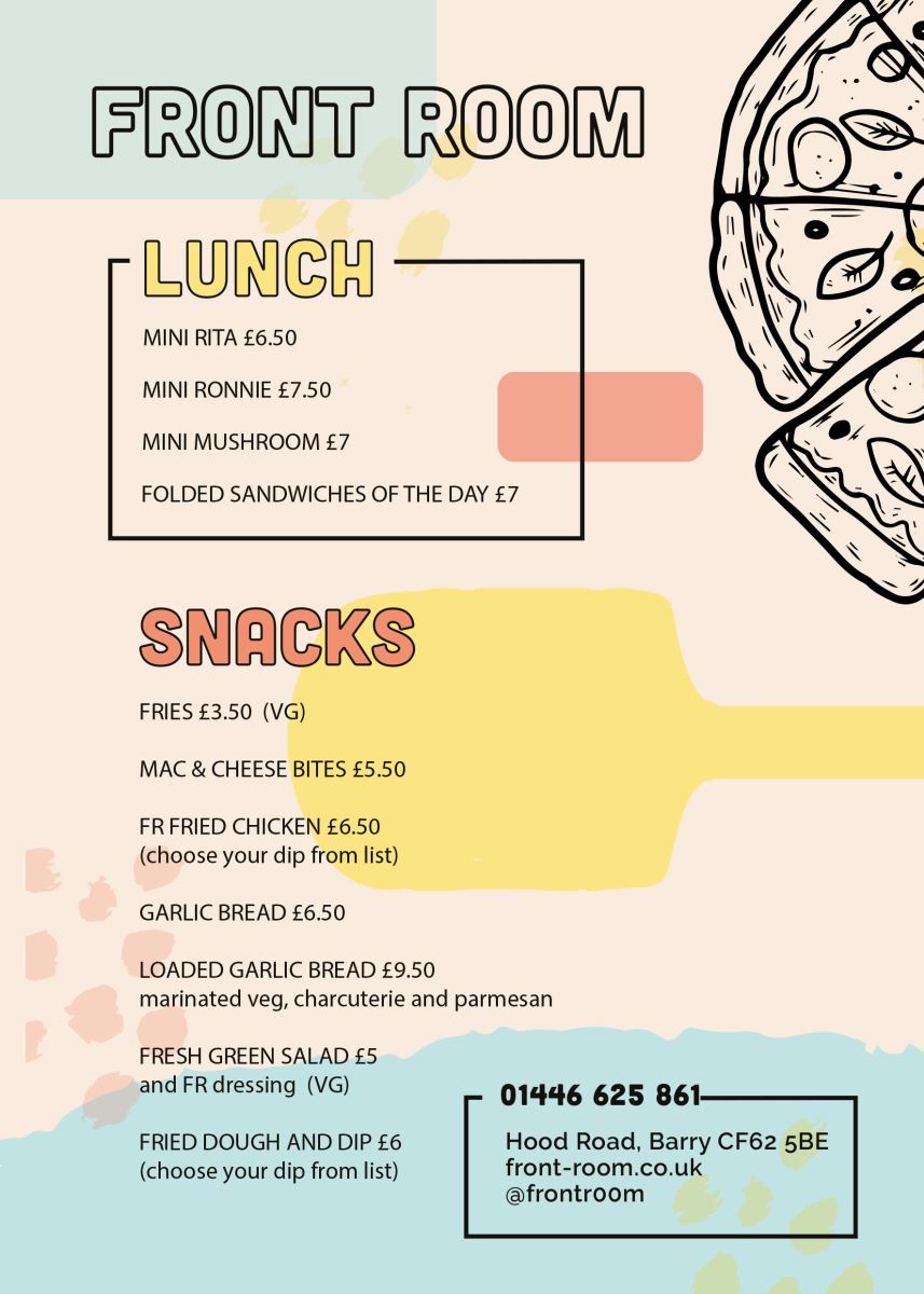 Front Room Menu